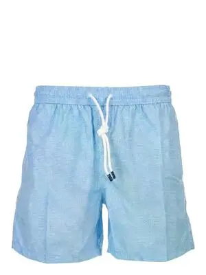 FEDELI Fedeli Micro-Dot Print Swim Shorts