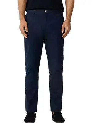 HACKETT LONDON Kensington Houndstooth Belt-loop Trousers - Blue