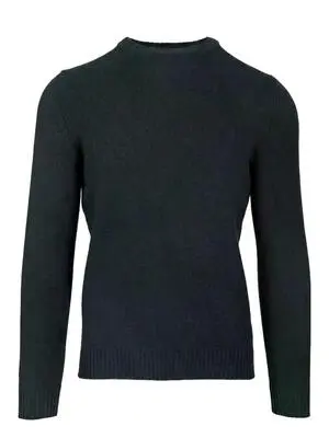 AL DUCA D’AOSTA 1902 Crew Neck Knit With Ribbed Trim - Black