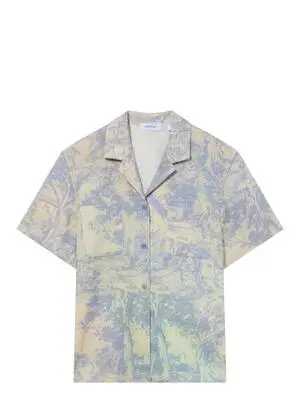 Off-White Graphic Print Pajama Shirt - Neutrals