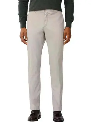 HACKETT LONDON Kensington Belt-loop Trousers - Neutrals