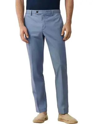 HACKETT LONDON Tailored Textured Trousers - Blue