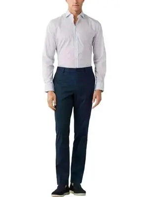 HACKETT LONDON Cotton Shirt - Blue