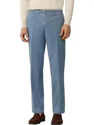 HACKETT LONDON Sanderson Stretch-cotton Chinos - Blue