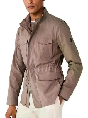 HACKETT LONDON Velospeed Patch Military Jacket - Neutrals