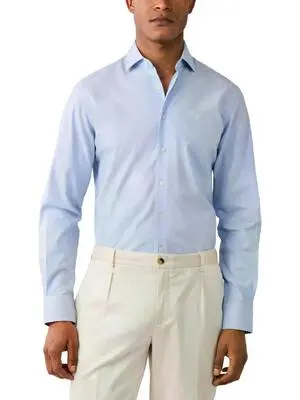 HACKETT LONDON Cotton Shirt - Blue