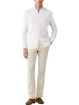 HACKETT LONDON Cotton Shirt - White