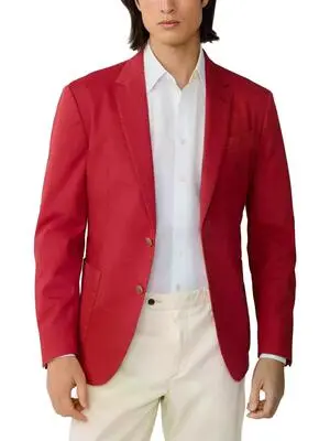 HACKETT LONDON Single-breasted Blazer - Red