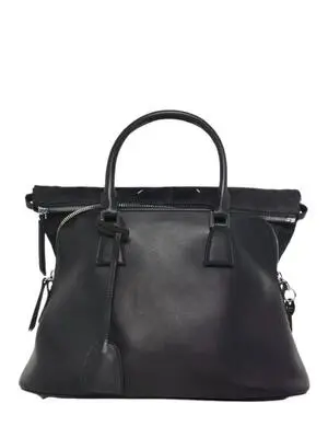 MAISON MARGIELA 5ac Soft Calf Leather Shoulder Bag - Black