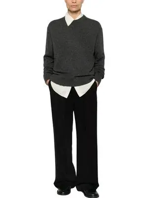 DIANA STUDIO Ribbed-trim Crew-neck Sweater - Grey