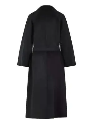 Max Mara Ludmilla Belted Cashmere Coat - Black