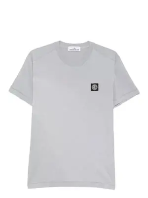 STONE ISLAND Logo-patch T-shirt