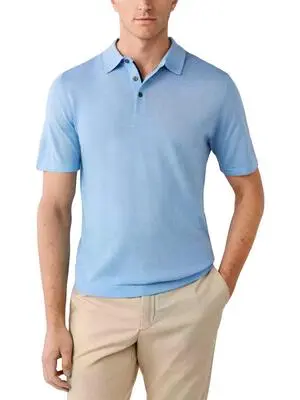 HACKETT LONDON Short-sleeve Polo Shirt - Blue