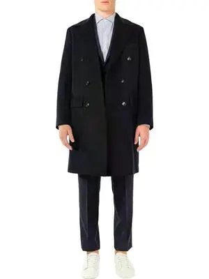 AL DUCA D’AOSTA 1902 Double-breasted Notch-lapel Coat - Blue