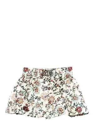 Sacai Floral Printed Shorts - Neutrals