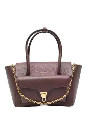 COCCINELLE Leather Tote Bag - Red