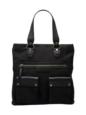 BVLGARI Logomania Canvas Tote Bag - Black