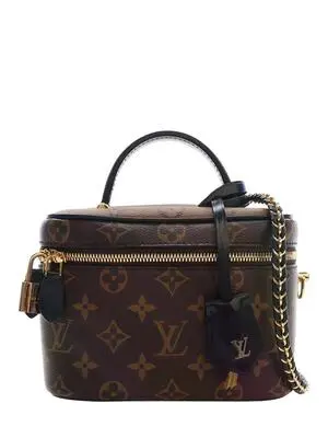 LOUIS VUITTON Monogram Reverse Vanity Pm Satchel - Brown