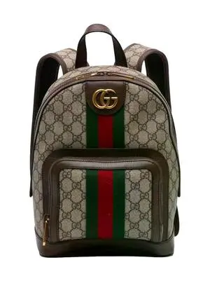 Gucci Ophidia Gg Supreme Web Backpack - Neutrals