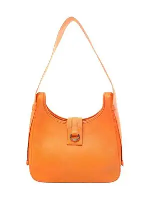 Hermès 1999 Clemence Tsako Shoulder Bag - Orange