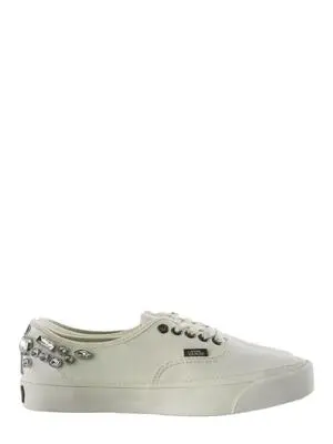 VANS Lx Authentic 44 Crystal-embellished Sequined Sneakers - Neutrals