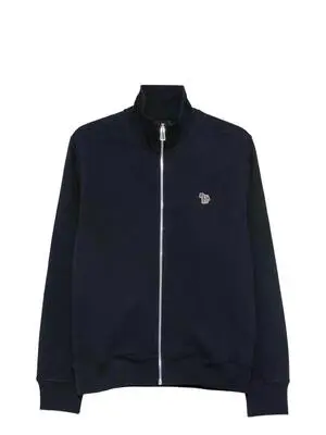 Paul Smith Zebra Patch Zip-up Sweatshirt - Blue