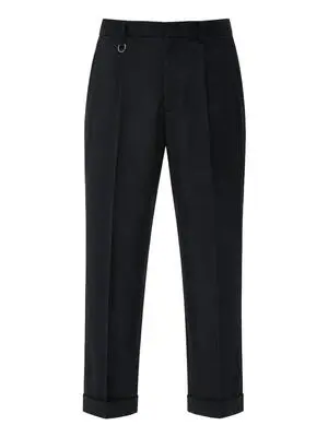 PAOLO PECORA Duomo Pleated Trousers - Blue