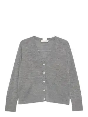 Max Mara Canditi V-neck Cardigan - Grey