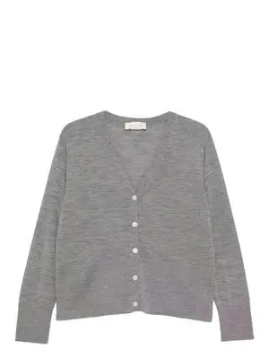 Max Mara Canditi V-neck Cardigan - Grey