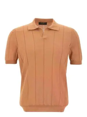 GRAN SASSO Tennis M/m Skipper Ribbed-knit T5-shirt - Orange