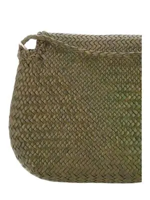 Dragon Diffusion DRAGON DIFFUSION Mini Woven Leather Cross Body Bag Green