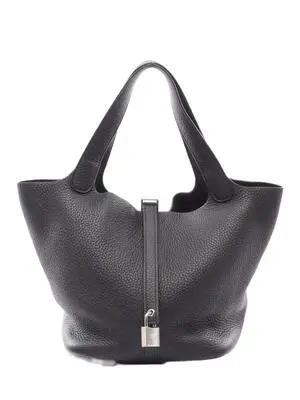 Hermès Mm Picotin Lock Shoulder Bag - Black