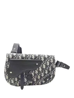 Dior Saddle Oblique Monogram Crossbody Bag - Blue