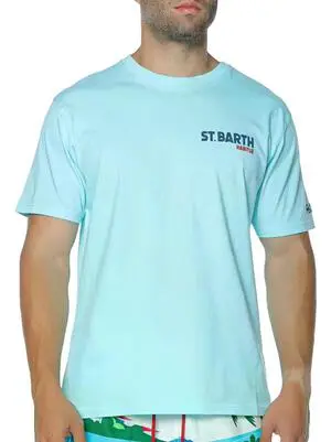 MC2 SAINT BARTH Portland Graphic-print T-shirt - Blue