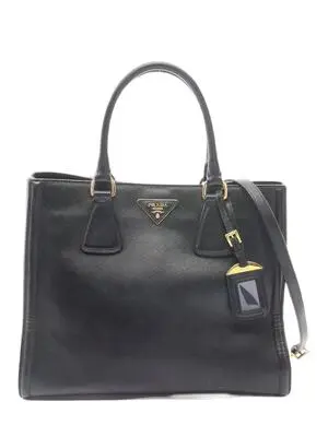 Prada Galleria Saffiano Leather Tote Bag - Black