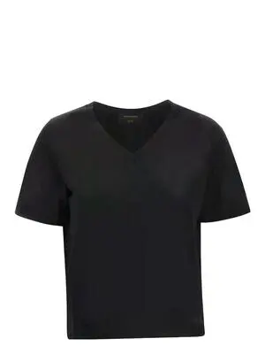 GRAN SASSO V-neck T-shirt - Black
