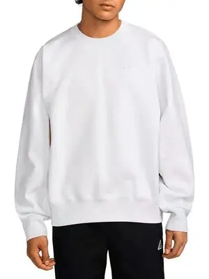 Nike Embroidered Logo Crewneck Sweatshirt - White