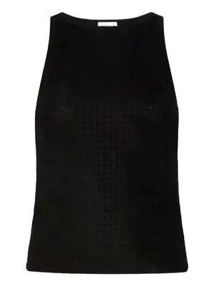 Marella Rhinestone Embellished Sleeveless Top - Black