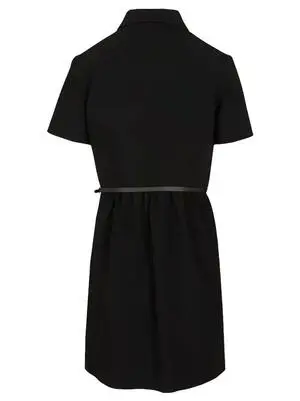 Max Mara Button-embellishment Mini Dress - Black