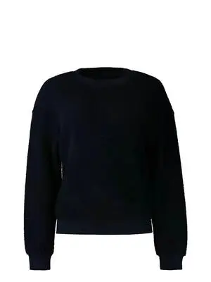 THE LADY AND THE SAILOR Bouclé Crew-neck Sweater - Blue