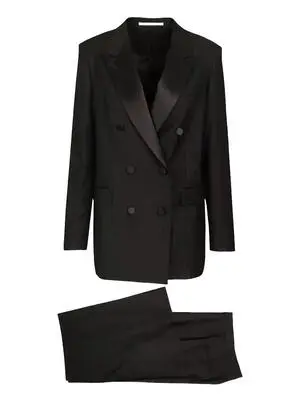 Tagliatore Double-breasted Suit - Black