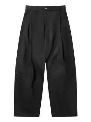 SEVENTH Pleated Wide-leg Jeans - Black