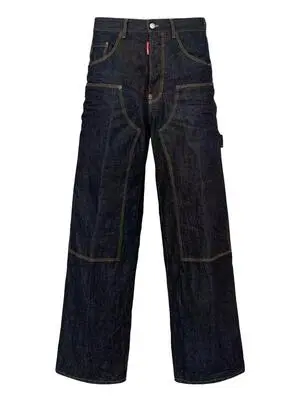 Dsquared2 Japanese Rinse Baggy Carpenter Jeans - Blue