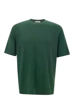 DIKTAT Crew-neck Cotton T-shirt - Green
