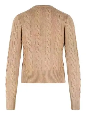 POLO RALPH LAUREN Cable-Knit Pony Logo Cardigan