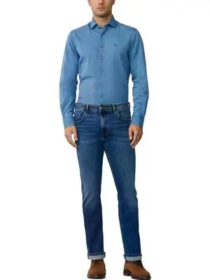 HACKETT LONDON Slim-fit Jeans With Vintage Wash - Blue
