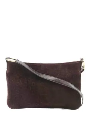 Celine 20th Century Macadam Suede Shoulder Bag - Brown
