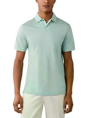 HACKETT LONDON Short-sleeve Piqué Polo Shirt - Green