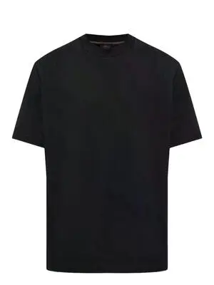 Brioni Logo-embroidered Short-sleeve T-shirt - Black