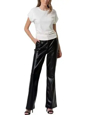 FRACOMINA Crystal-embellished Ruched T-shirt - Neutrals